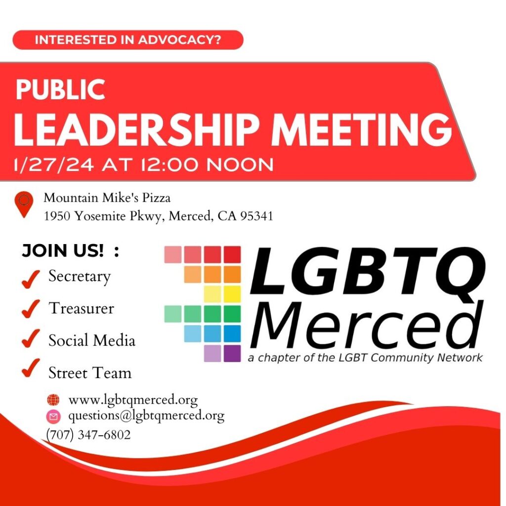 New flyers! – LGBTQ Merced
